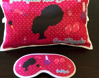 Personalized Pajama Party Kit Sleeping Mask Inspired in - Etsy