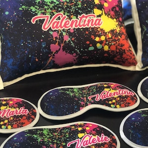 Personalized Pajama Party Kit, Sleepover Party Favors, Neon ...