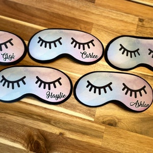 Personalized Pajama Party Kit (pillow and Eye Mask), Sleepover Party ...