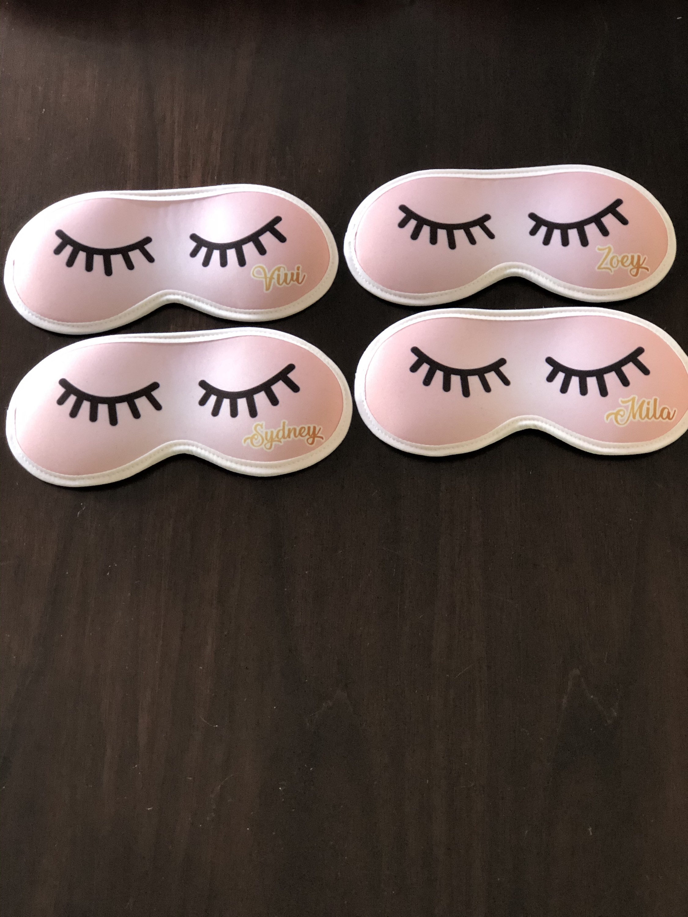 Personalized Sleeping Mask Sleepover Party Favors - Etsy