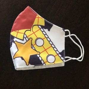 Washable Face Mask, Made USA, Three Layers, Favors, Toy Story, Woody ...
