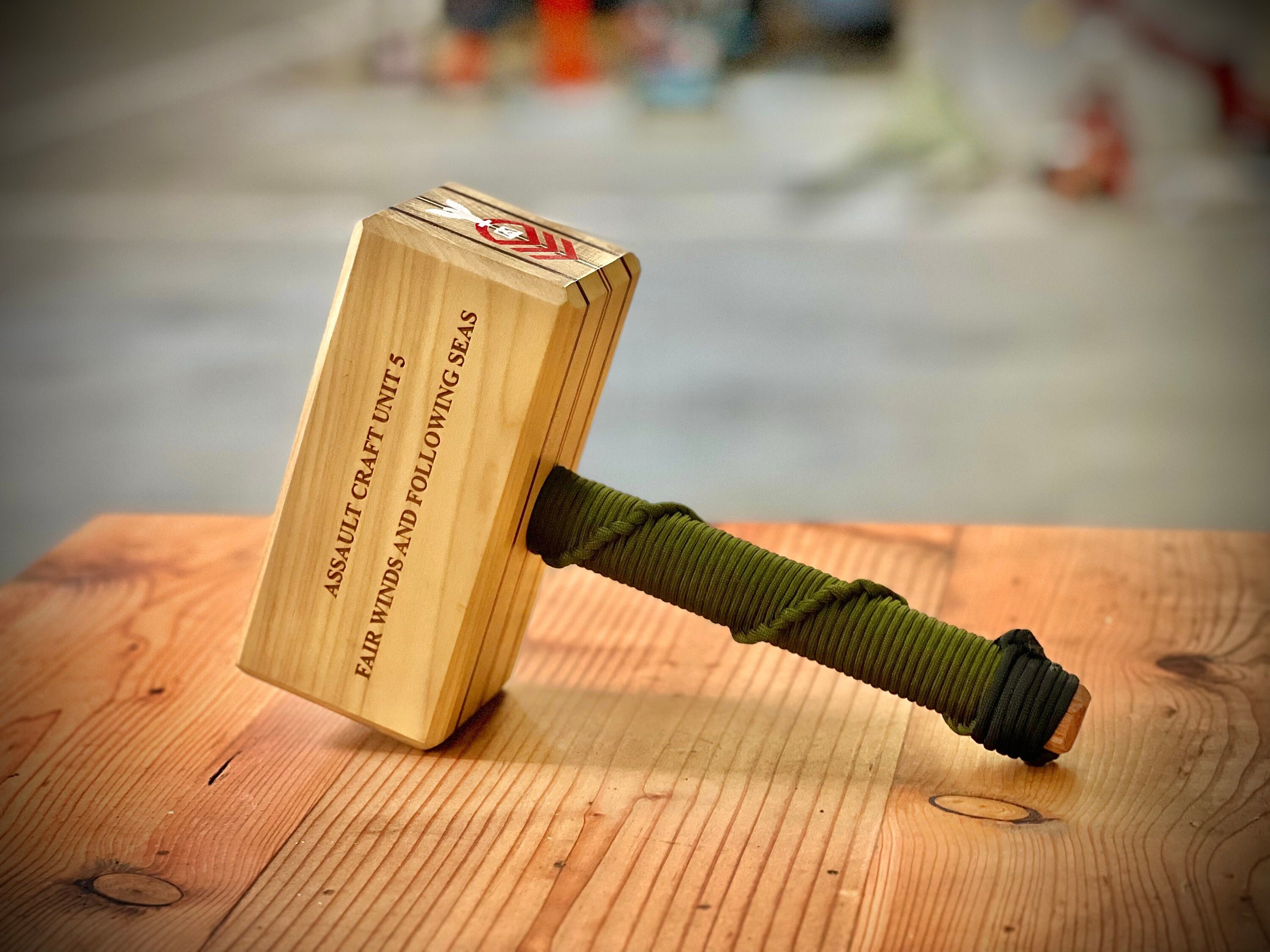 Military Plaque Thor Hammer Wood Plaque Award Custom - Etsy