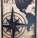 Map With Compass and Customized Location Metal Map Art - Etsy