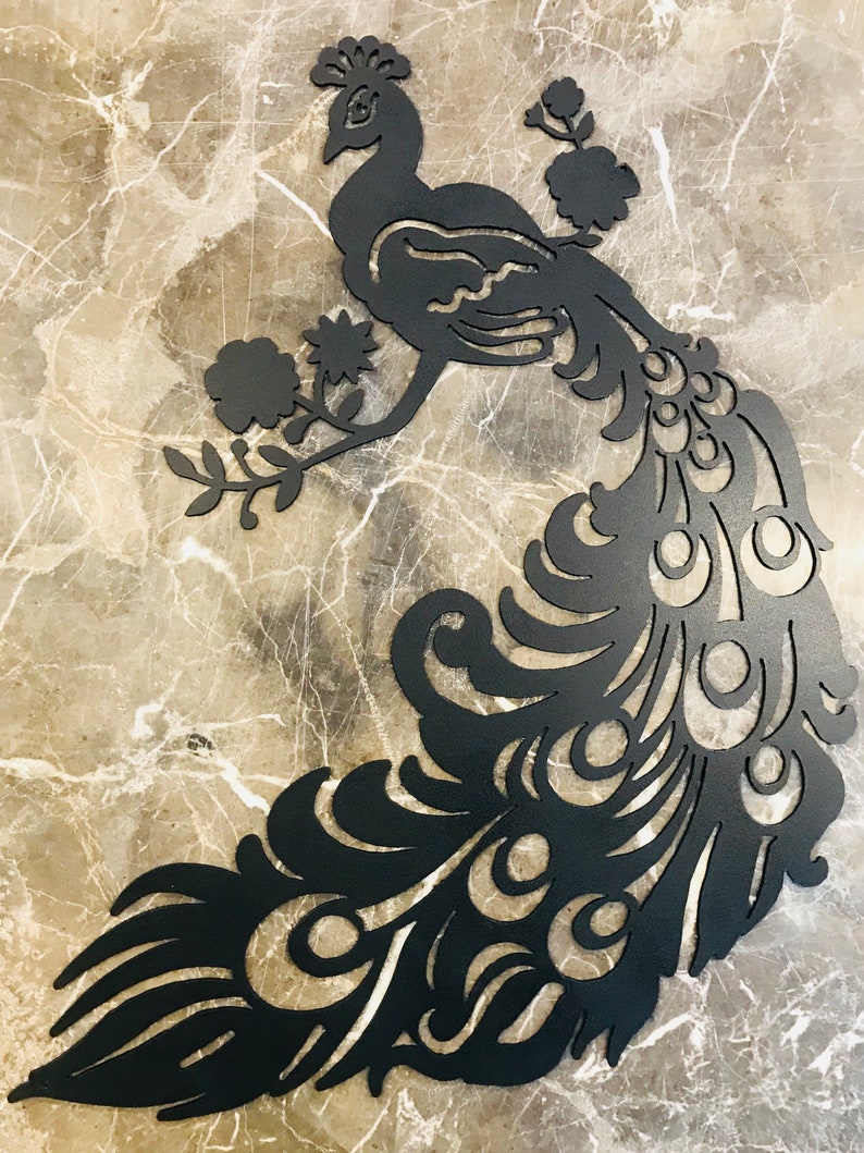 Peacock Peacock Metal Art Peacock Metal Wall Art Peacock Etsy