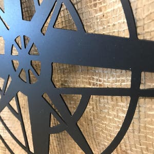 Map With Compass and Customized Location Metal Map Art - Etsy