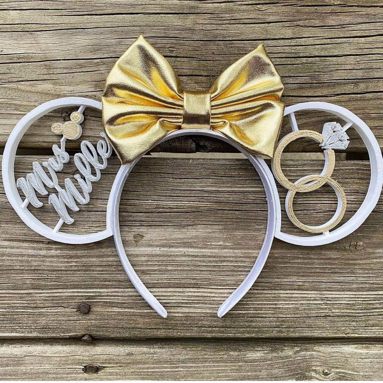 Personalized Bridewedding Ears 3d Printed Disney Ears Etsy