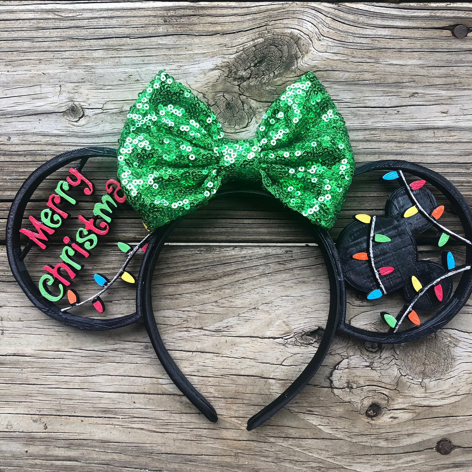 Christmas Party 3D Printed Disney Ears Headband - Etsy