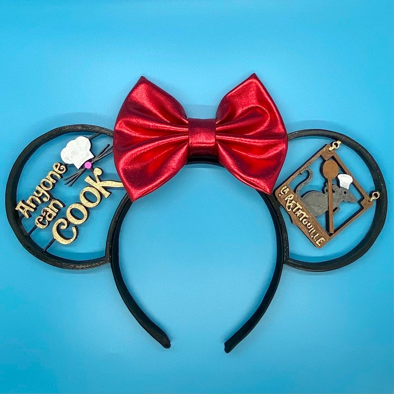 Remy Ratatouille-inspired 3D Printed Handpainted Disney Ears | Etsy