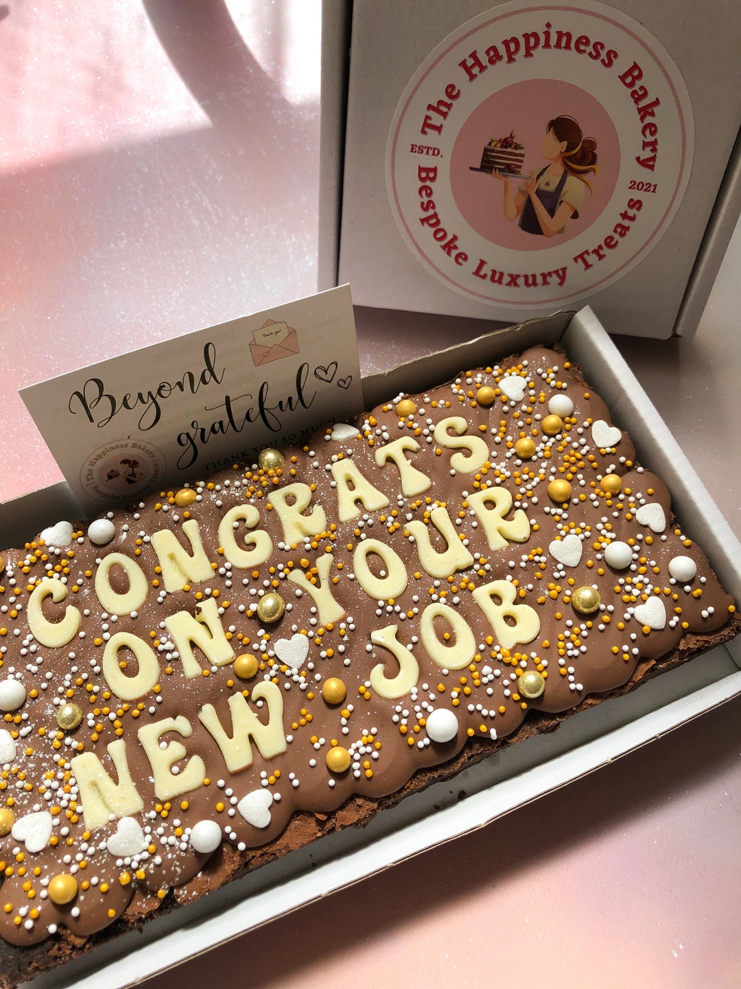 New Job Gift, Congratulations Gift, Personalised New Job Gift, Gifts ...
