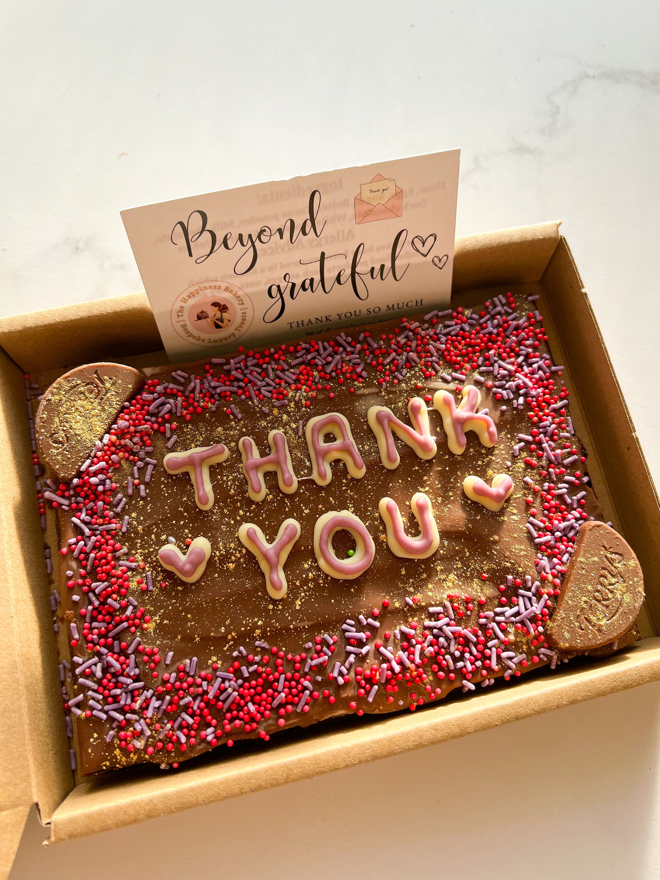 Thank You Gift Personalised Thank You Gift Thank You Treat - Etsy UK