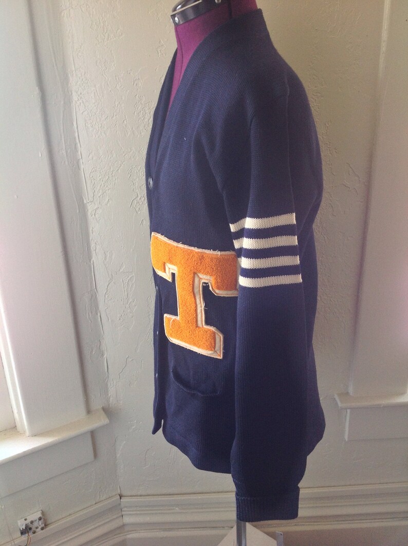 30s Letterman Sweater Jacket Athletic High School College Team Spirit ...