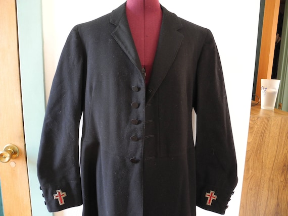 Masonic Men's Wool Coat Knights Templar Bullion Cross - Etsy