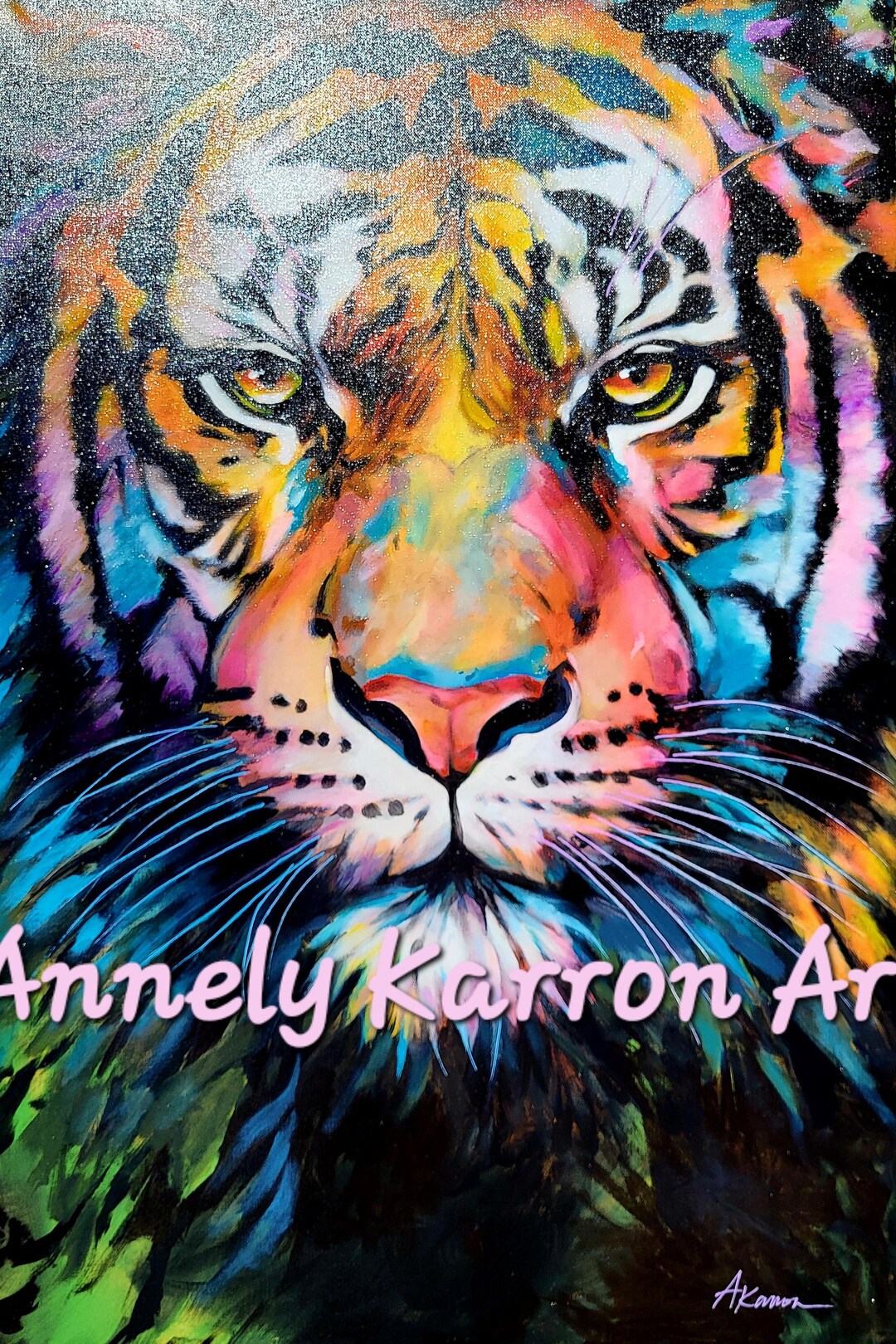 HUNTER - Tiger 2 Animal Portrait Colorful Face Fearless Wildcat ...
