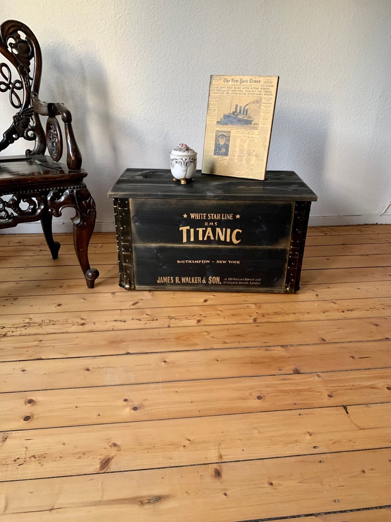 Vintage Chest "titanic" Coffee Table Coffee Table - Etsy