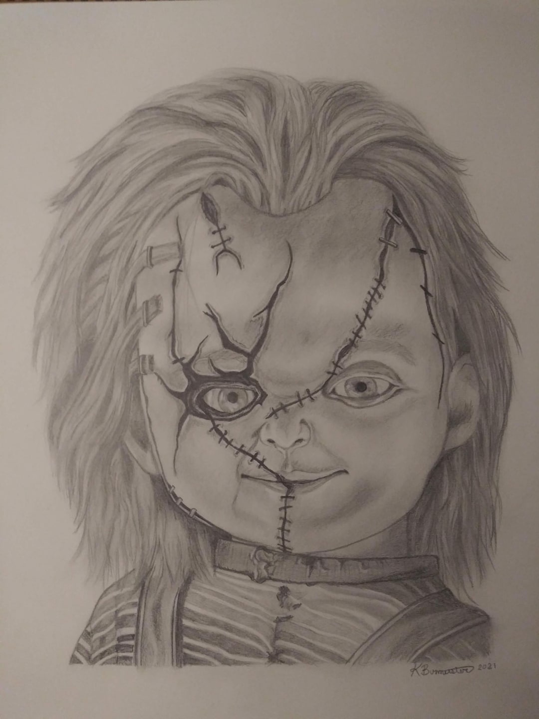 Chucky Drawing - Etsy