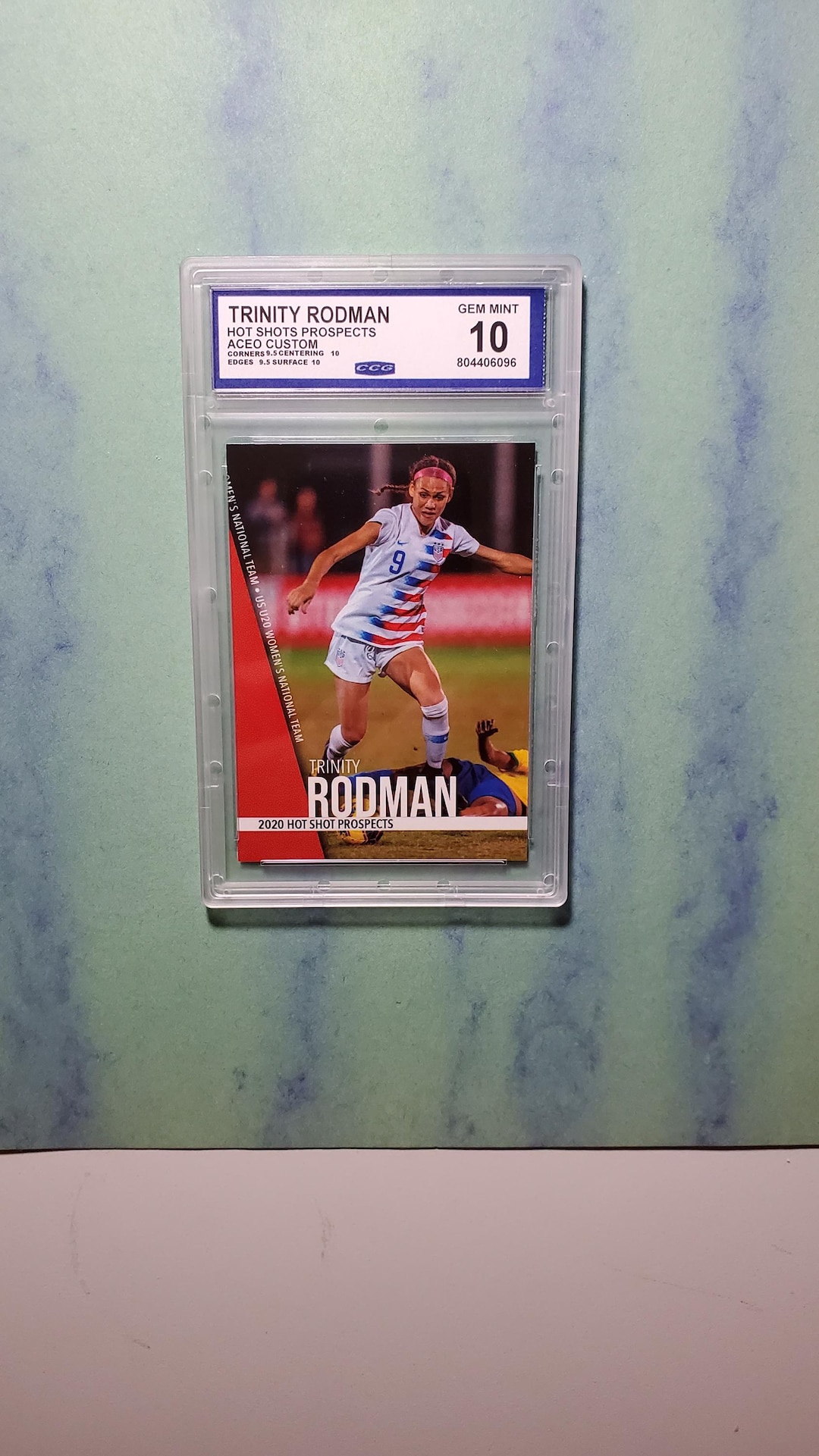 Graded Gem Mint 10 Rookie 2020 TRINITY RODMAN Washington Spirit Father ...