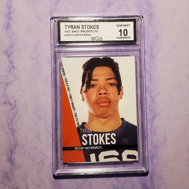 Graded Gem Mint 10 2023 TYRAN STOKES - Etsy