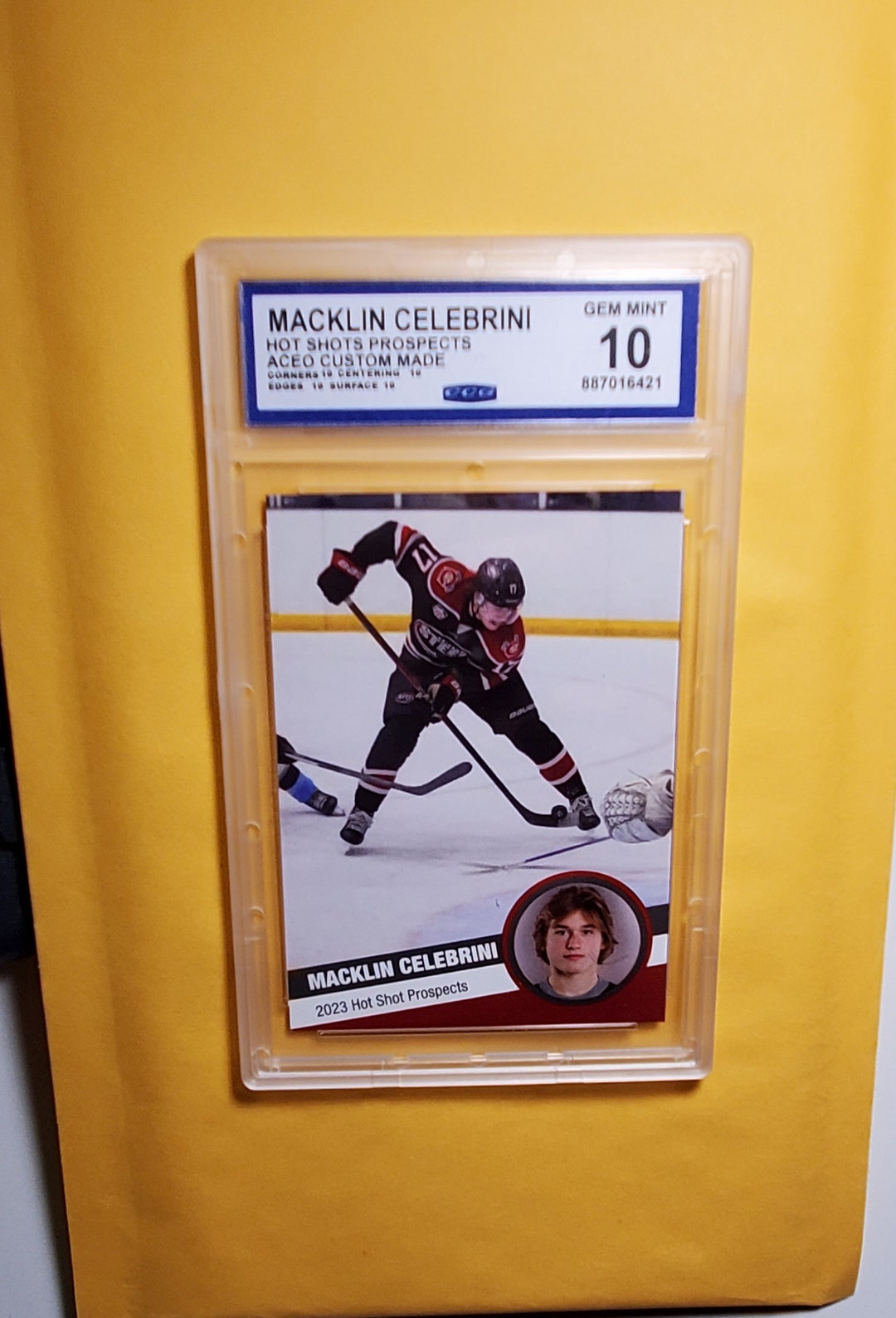 Graded Gem Mint 10 2023 MACKLIN CELEBRINI Rookie - Etsy