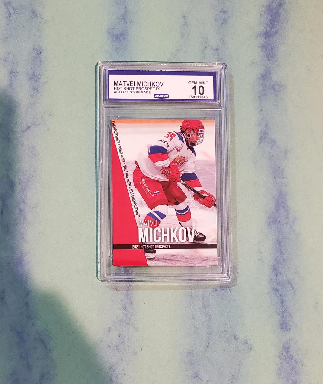 Graded Gem Mint 10 2021 Rookie MATVEI MICHKOV Matvey Philadelphia ...