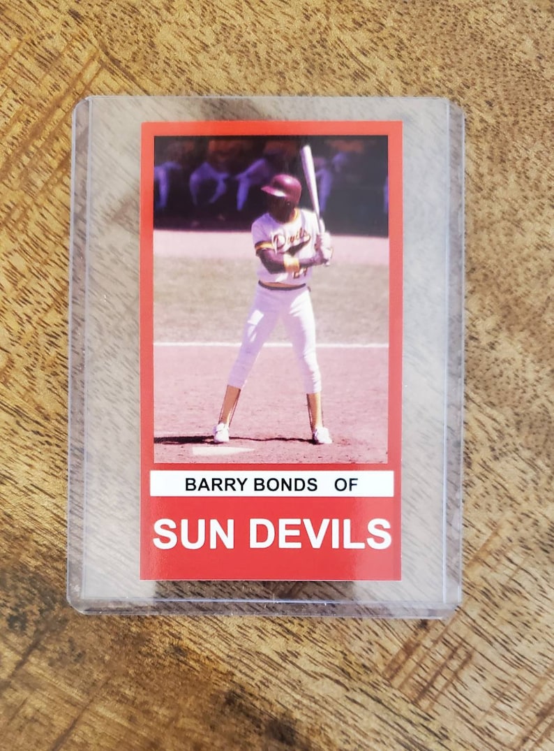 1985 ASU Sun Devils Rookie BARRY BONDS Pittsburgh Pirates - Etsy