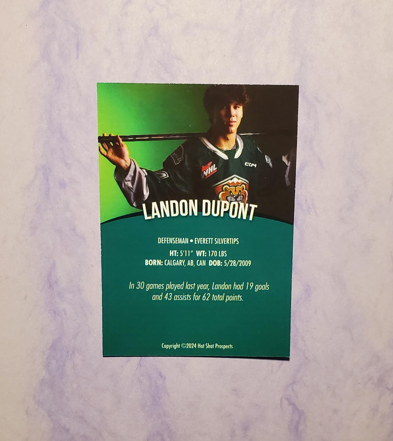 2024 Hot Shot Prospects Rookie LANDON DUPONT - Etsy