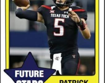 Patrick Mahomes Texas Tech Card - Etsy