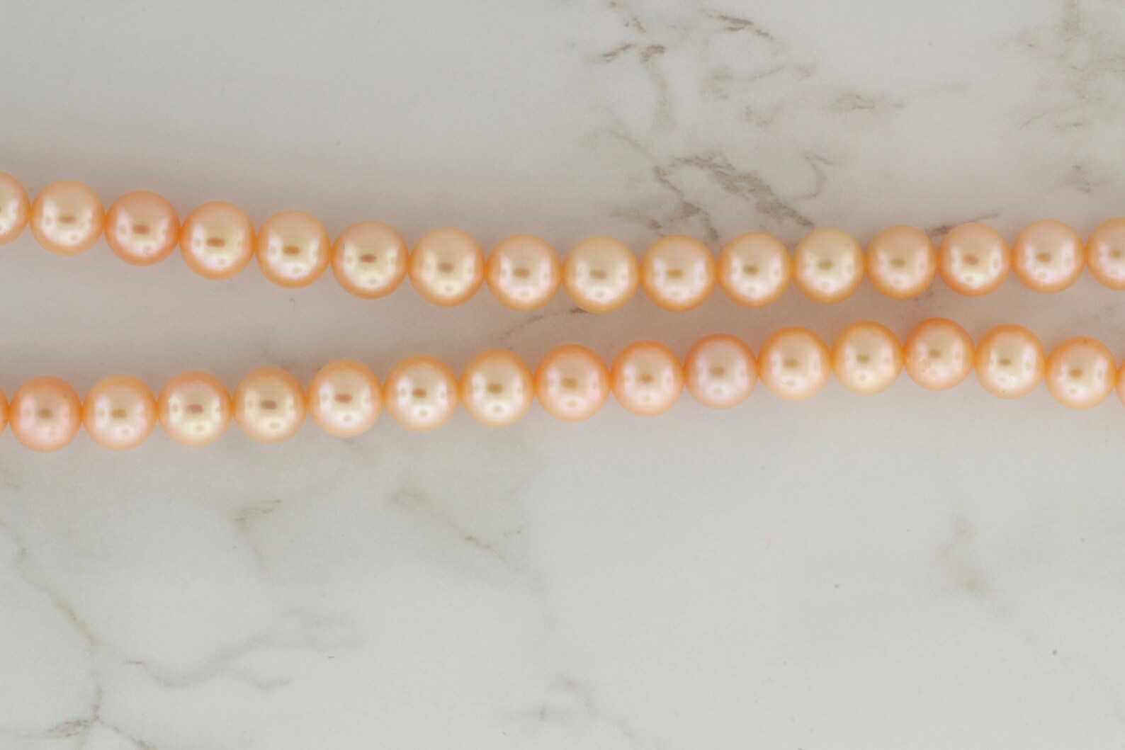 Golden Peach Freshwater Pearl 8mm Smooth Rounds 16 Bead | Etsy