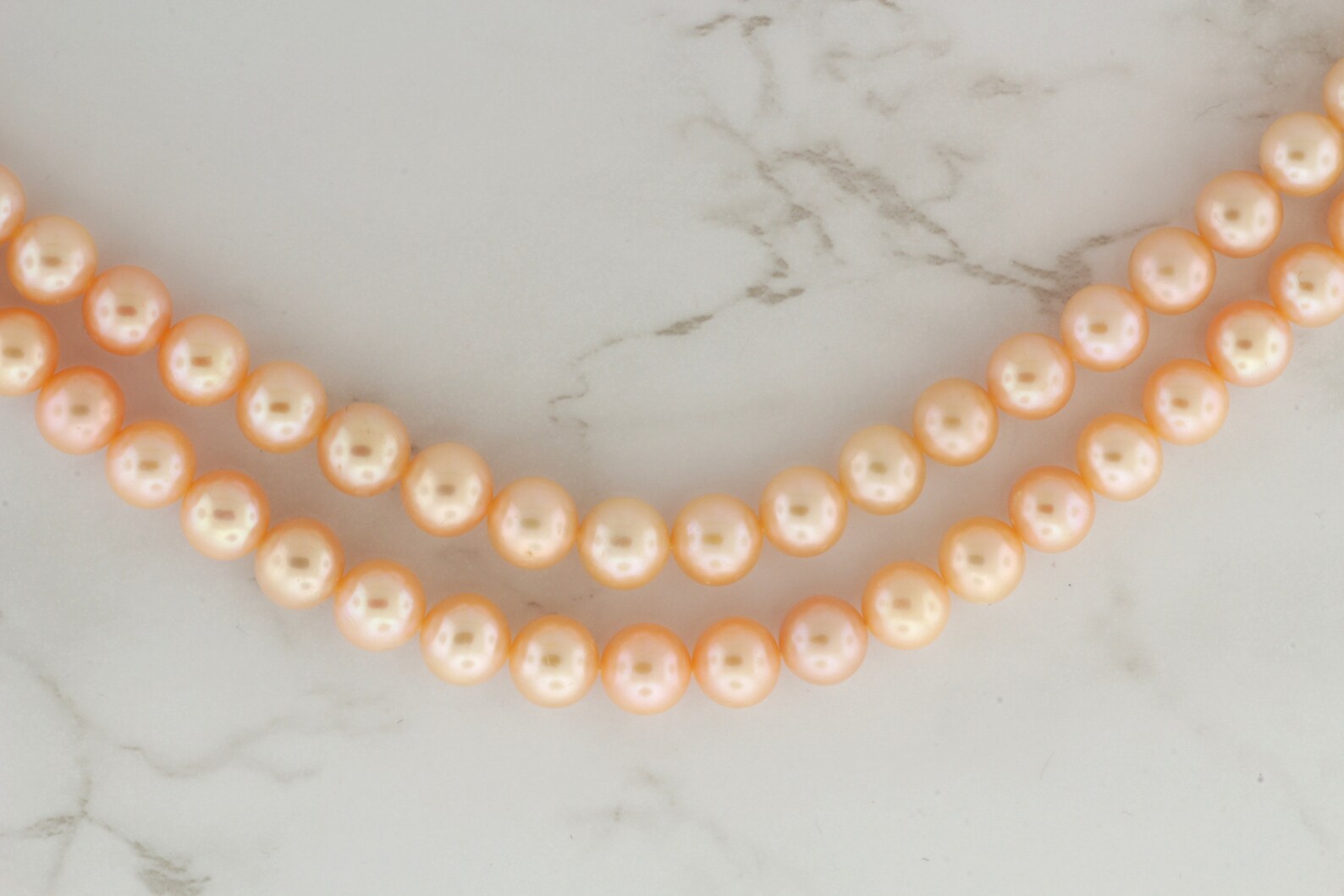 Golden Peach Freshwater Pearl 8mm Smooth Rounds 16 Bead | Etsy