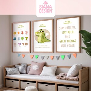 Little Crocodile - Motivational Kids' Wall Art, Crocodileprint ...