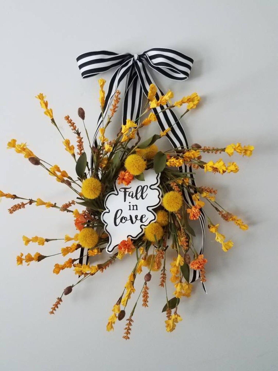 Fall in Love Mini Fall Wreath - Etsy