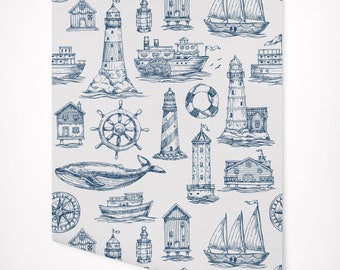 Nautical wallpaper | Etsy