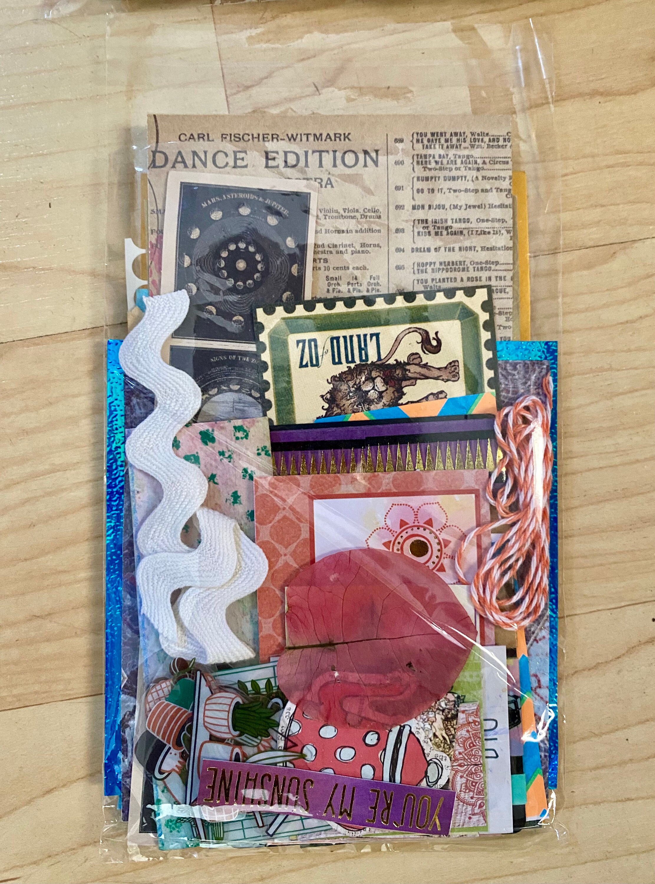 Mixed Media Scrap Pack - Etsy