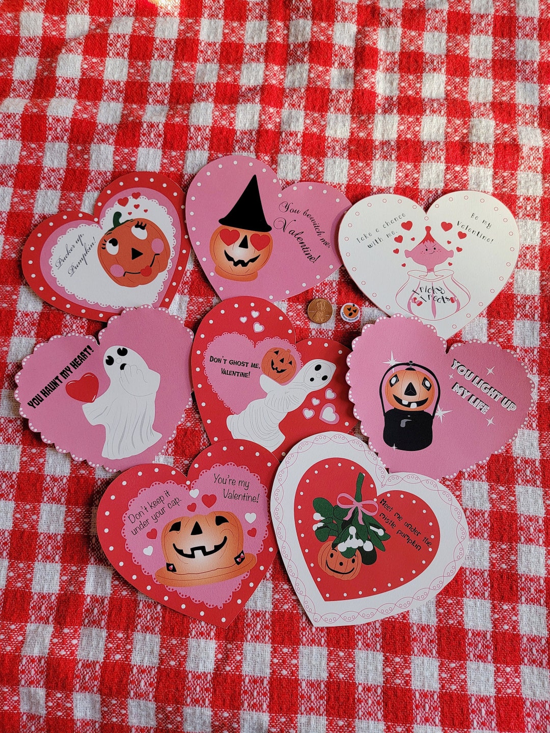 Digital Download Valloween Spooky Halloween Valentine Cards - Etsy