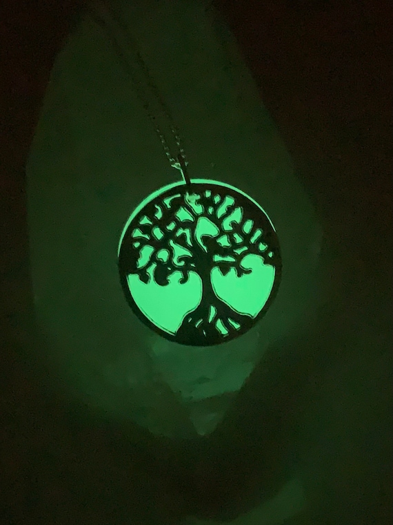 Magic Tree of Life Glow Necklace - Etsy