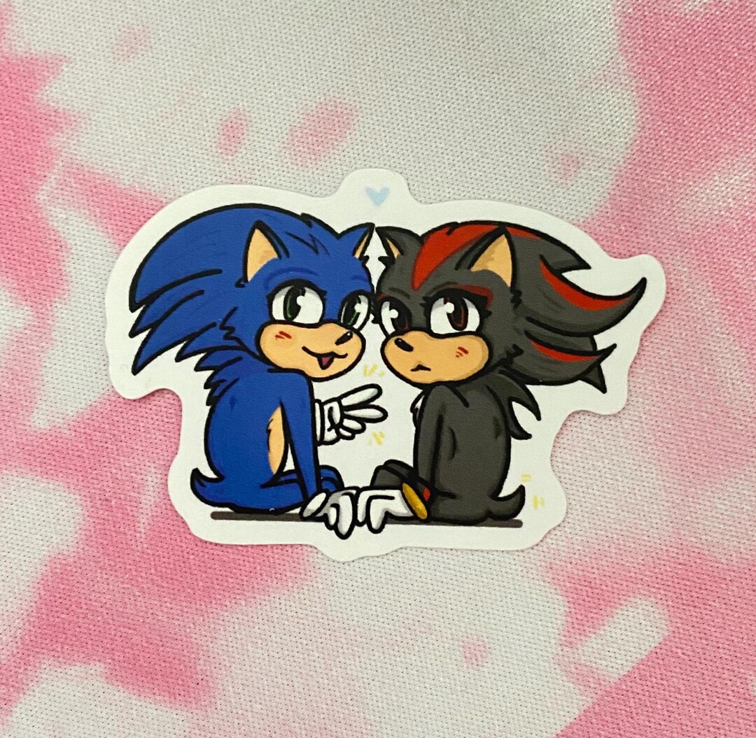Sonic the Hedgehog Shadow Sonadow Vinyl Sticker | Matte Vinyl Sticker ...