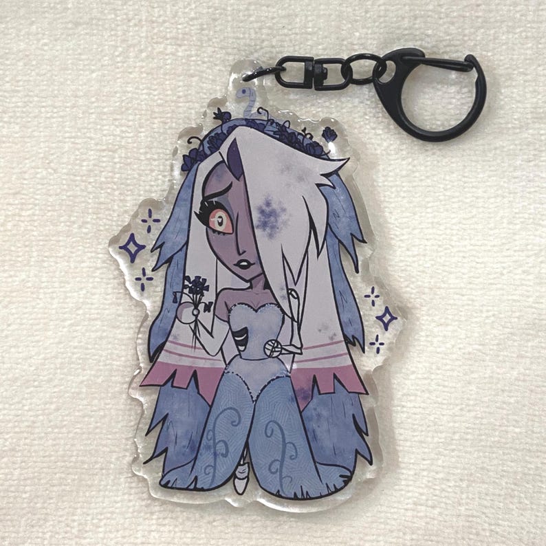 Corpse Bride Vaggie Acrylic Keychain | Hellaverse Hazbin Hotel Cosplay ...