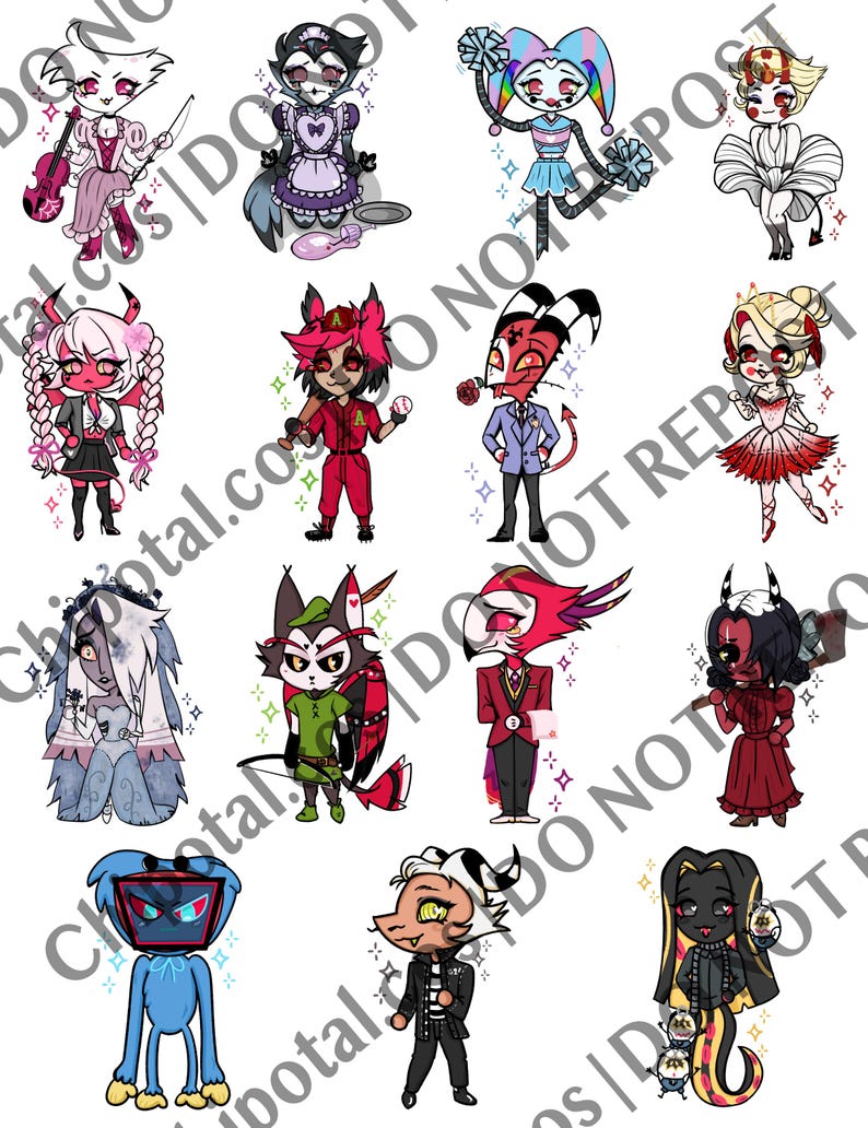 Butler Vassago Hellaverse Helluva Boss Cosplay Acrylic Keychain ...