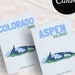 COLORADO Travel Photo Book Template | Decorative Coffee Table Book ...