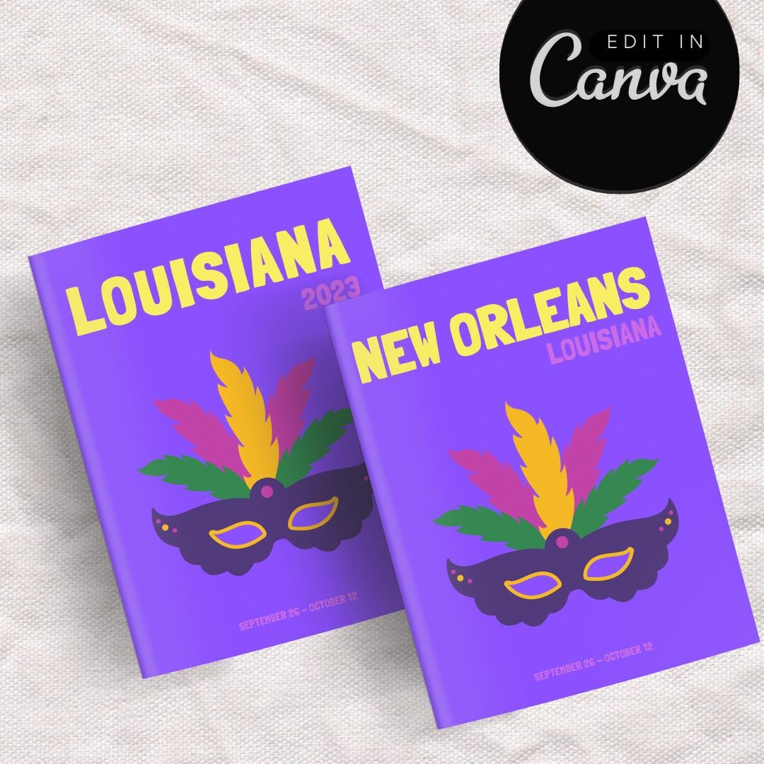 LOUISIANA Travel Photo Book Template | Decorative Coffee Table Book ...