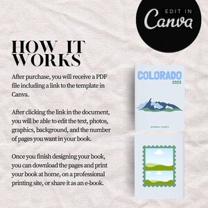 COLORADO Travel Photo Book Template | Decorative Coffee Table Book ...