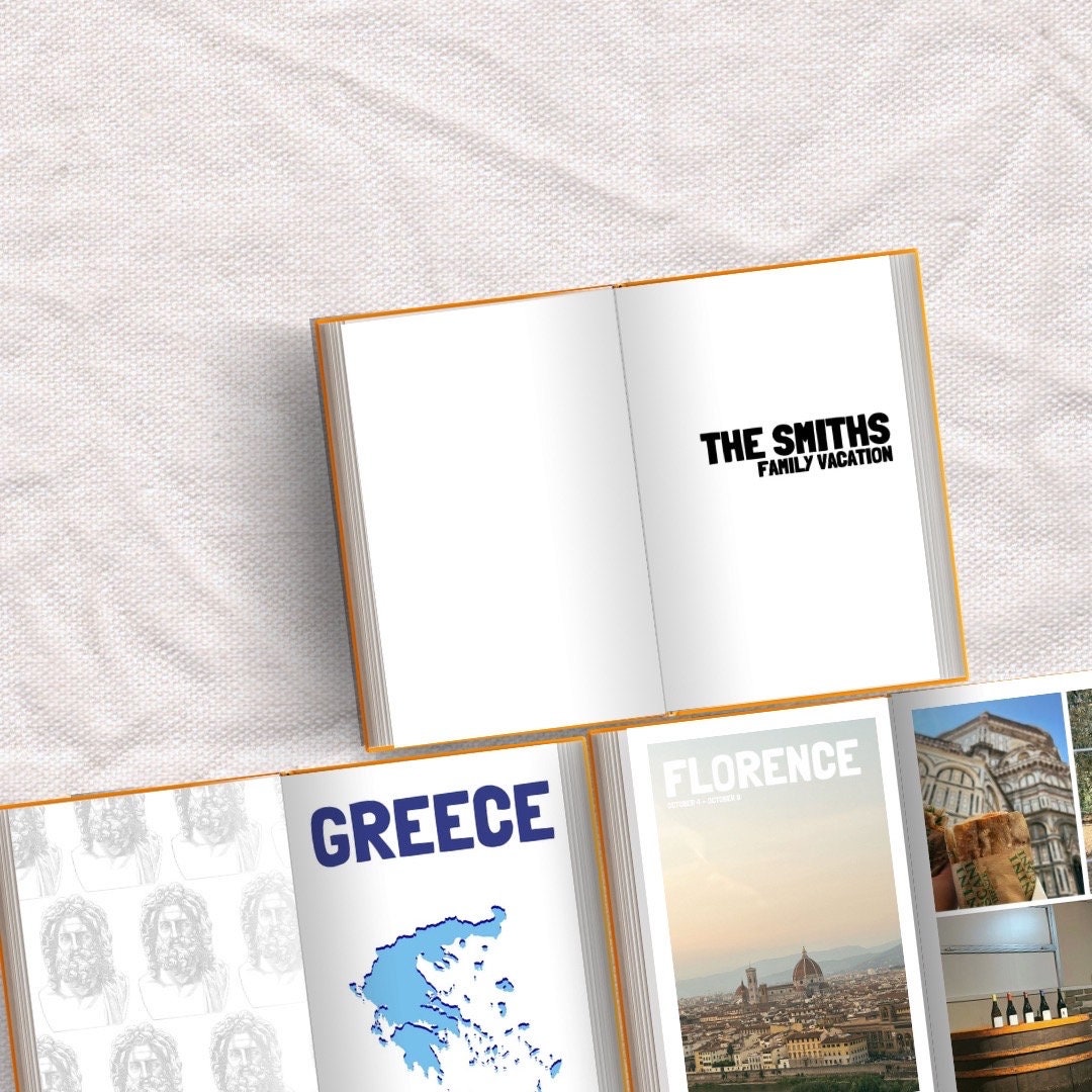 GREECE Travel Photo Book Template | Decorative Coffee Table Book ...