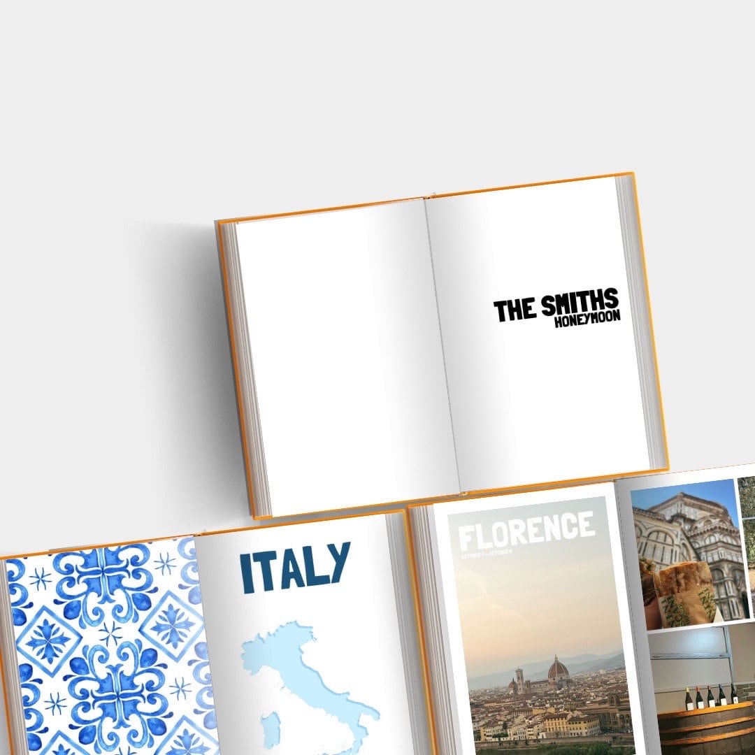ITALY Travel Photo Book Template | Decorative Coffee Table Book ...