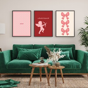 VALENTINE'S DAY Decor Set Set of 6 Prints Valentines Gallery Wall ...