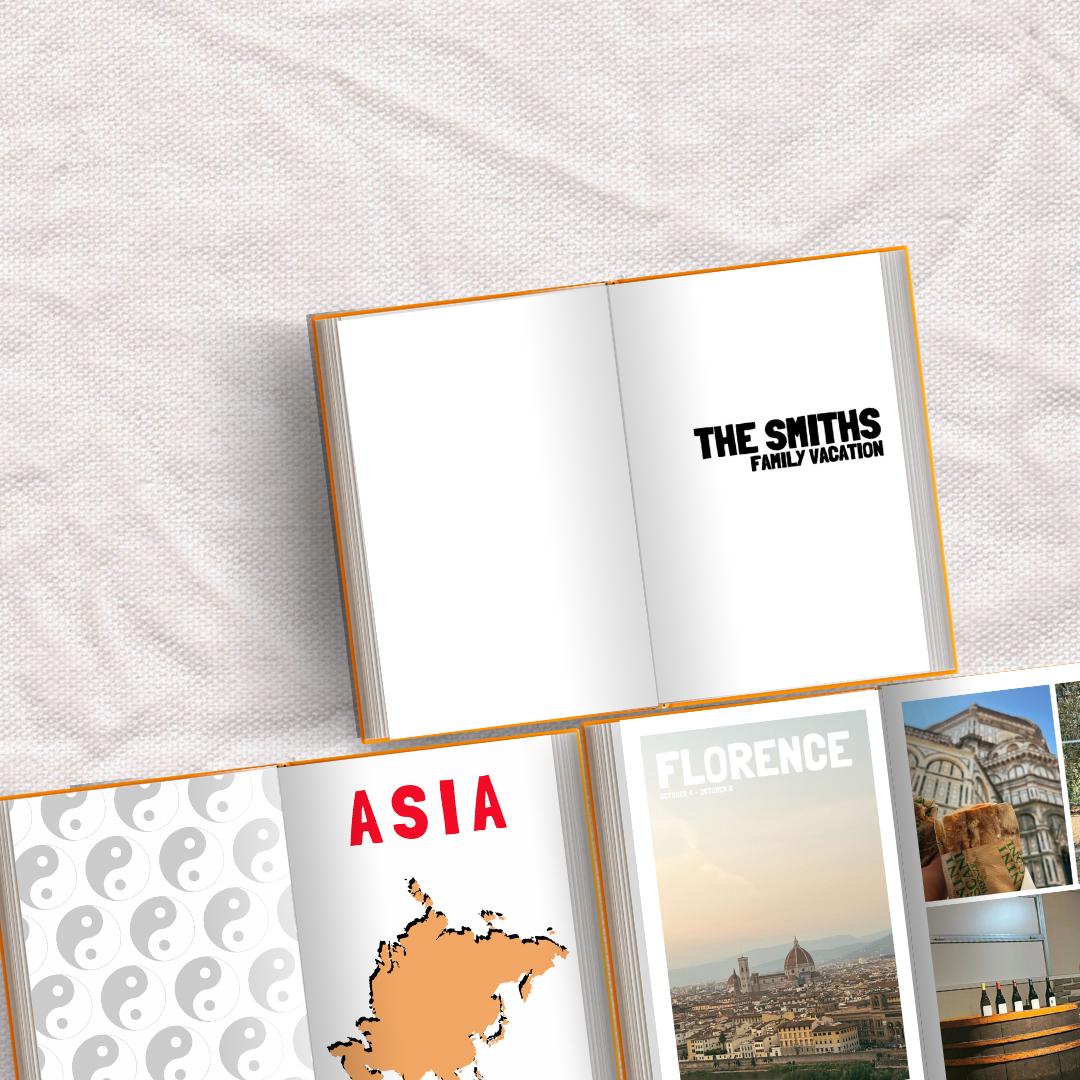 ASIA Travel Photo Book Template | Decorative Coffee Table Book ...
