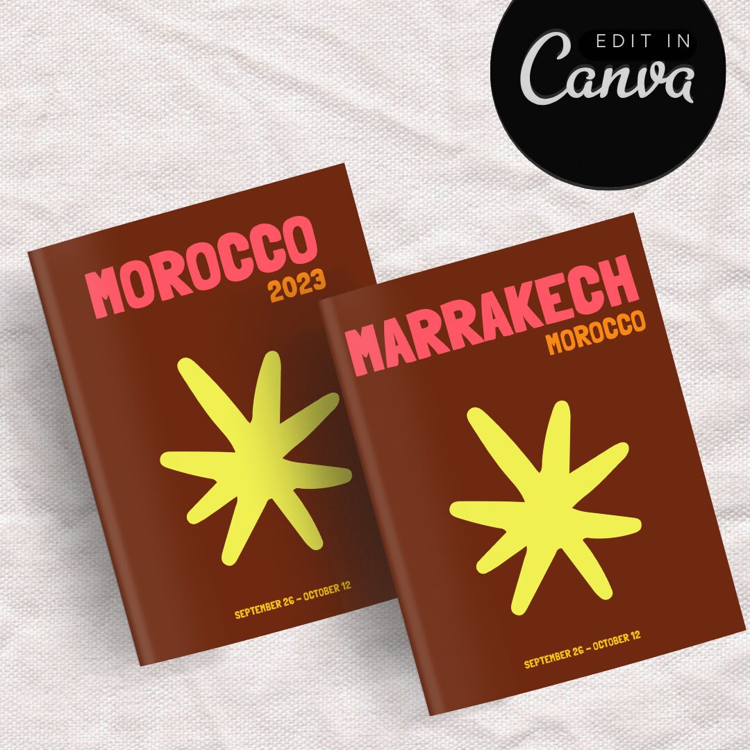 MOROCCO Travel Photo Book Template | Decorative Coffee Table Book ...