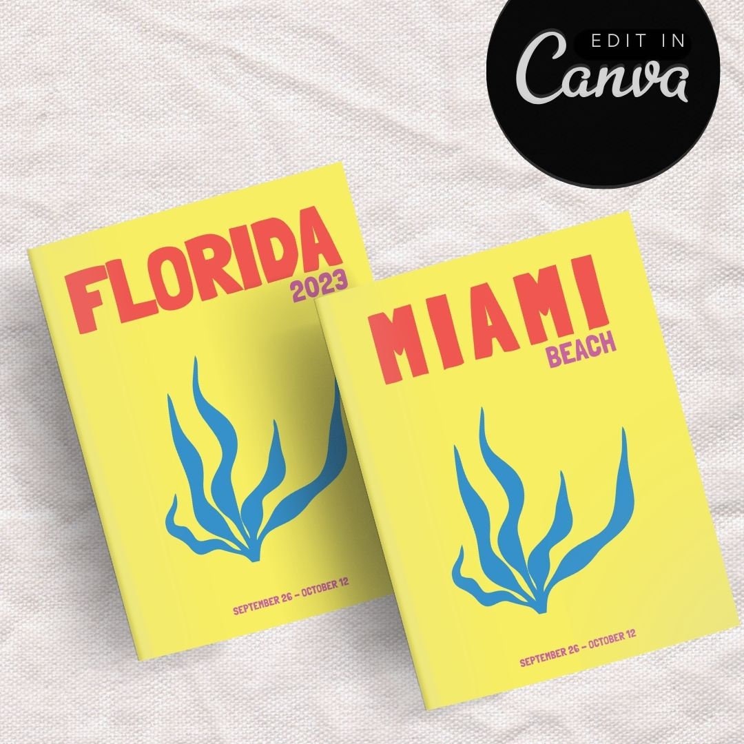 FLORIDA Travel Photo Book Template | Decorative Coffee Table Book ...