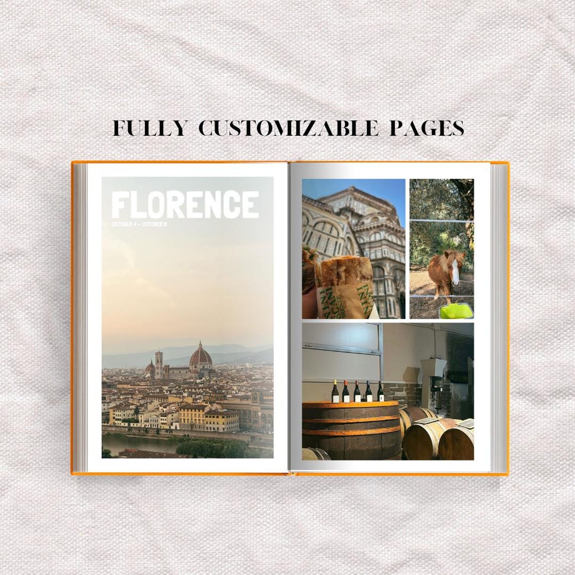 CUSTOM Travel Photo Book Template | Decorative Coffee Table Book ...