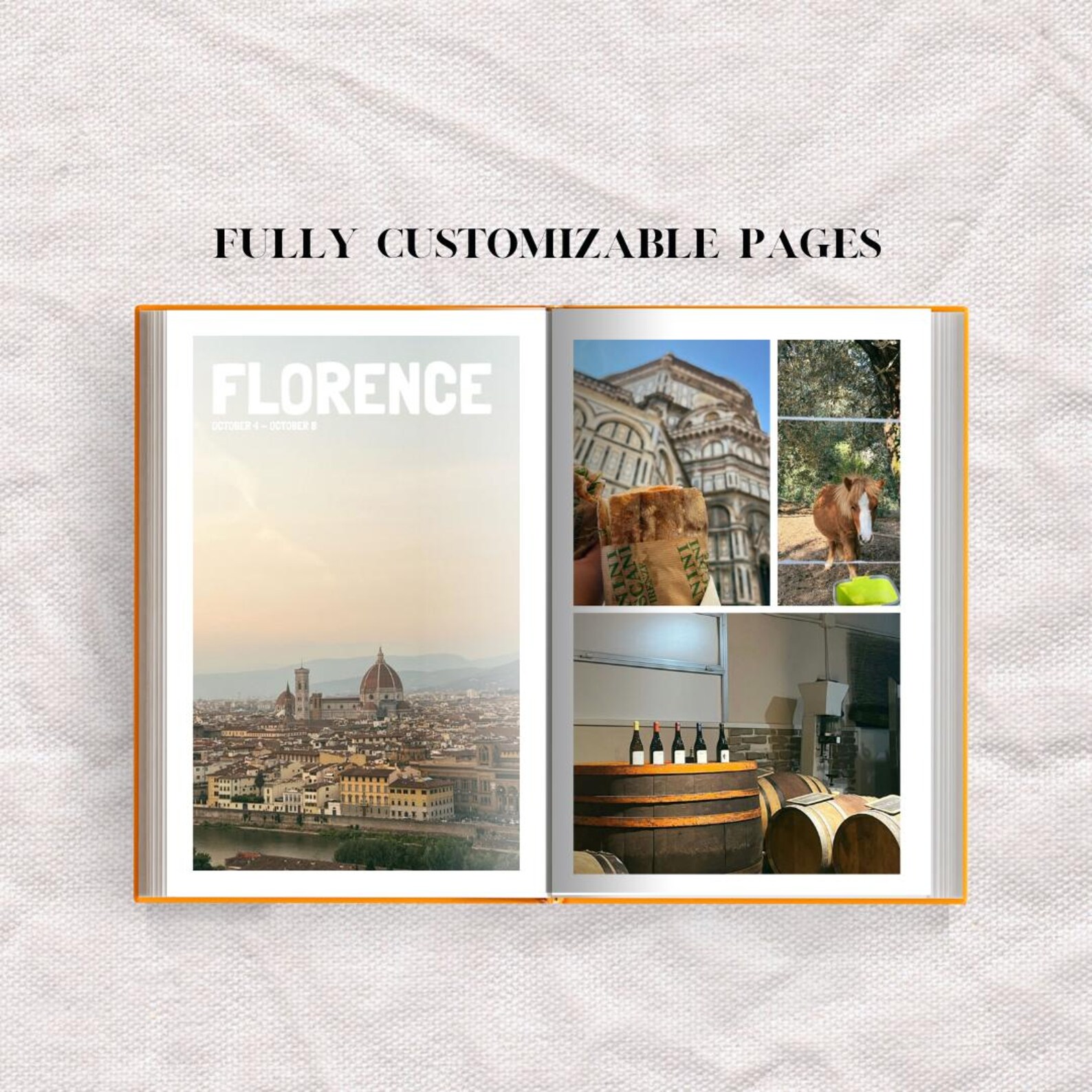 CUSTOM Travel Photo Book Template | Decorative Coffee Table Book ...
