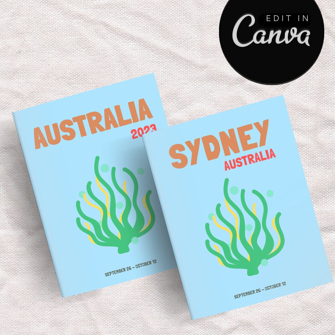 AUSTRALIA Travel Photo Book Template | Decorative Coffee Table Book ...