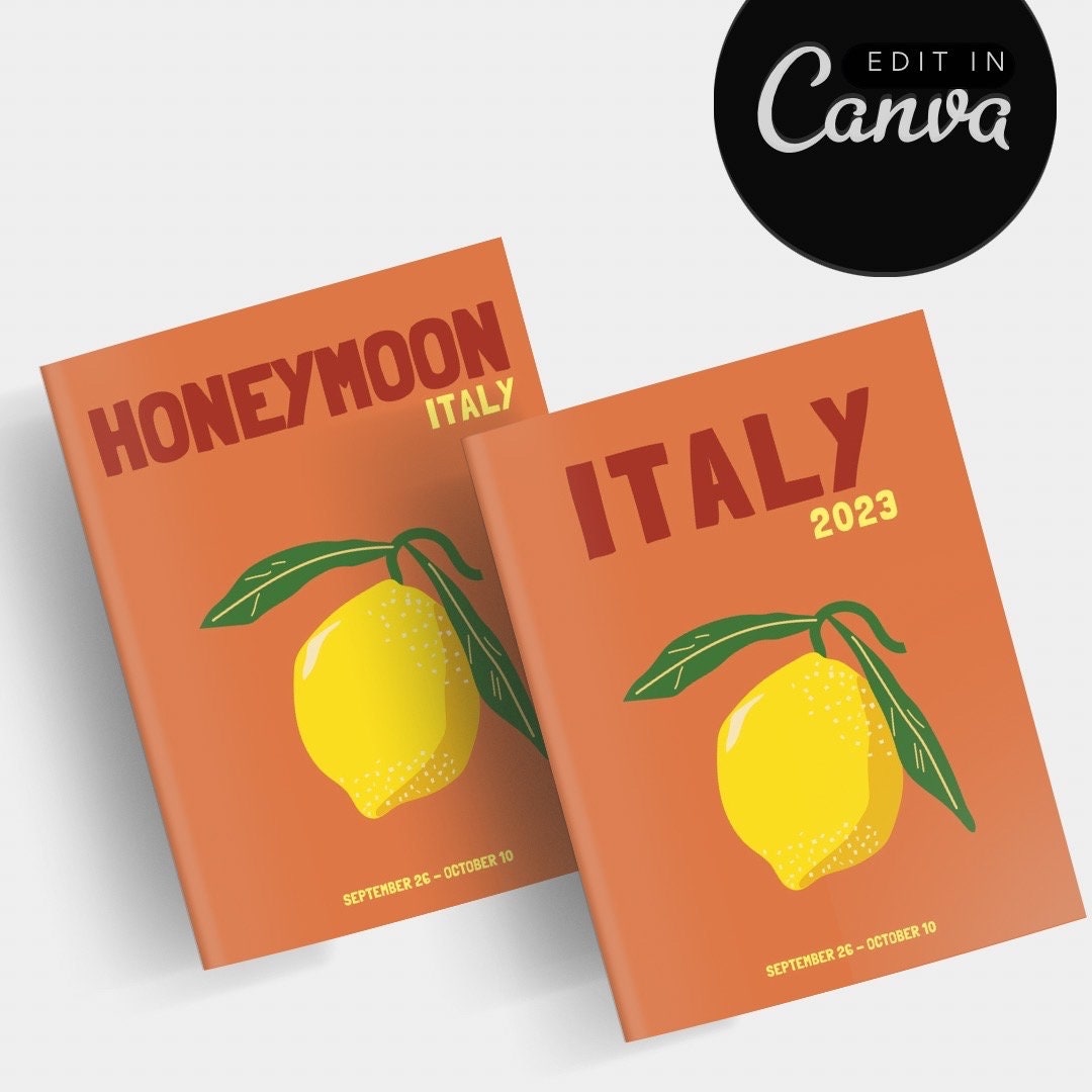 ITALY Travel Photo Book Template | Decorative Coffee Table Book ...